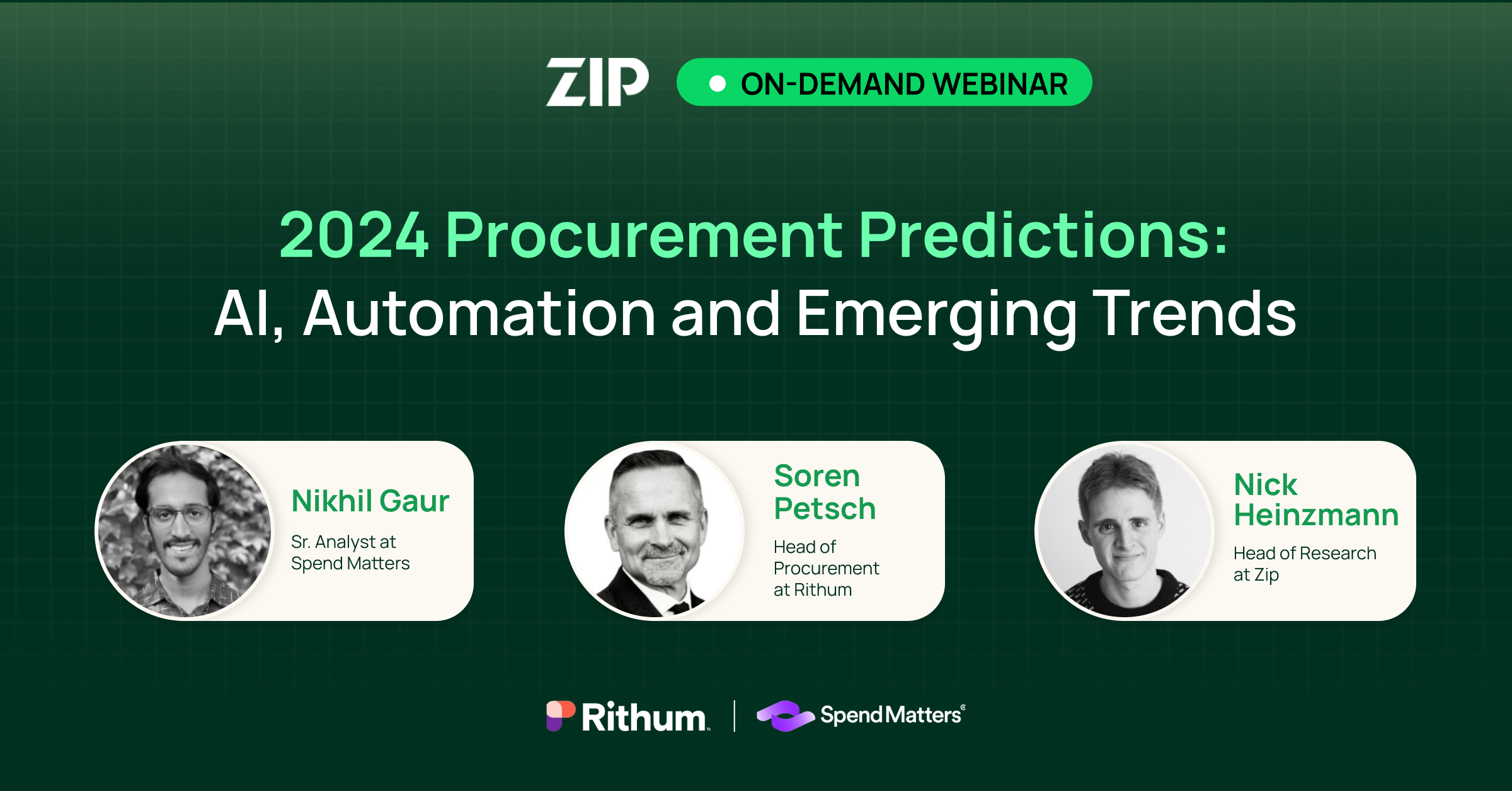 2024 Procurement Predictions: AI, Automation and Emerging Trends - Webinar
